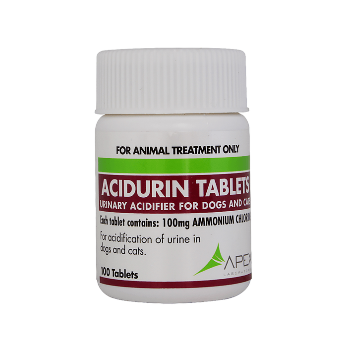 Acidurin Urinary Tablets 100 Tablets | Vet Products Direct Australia