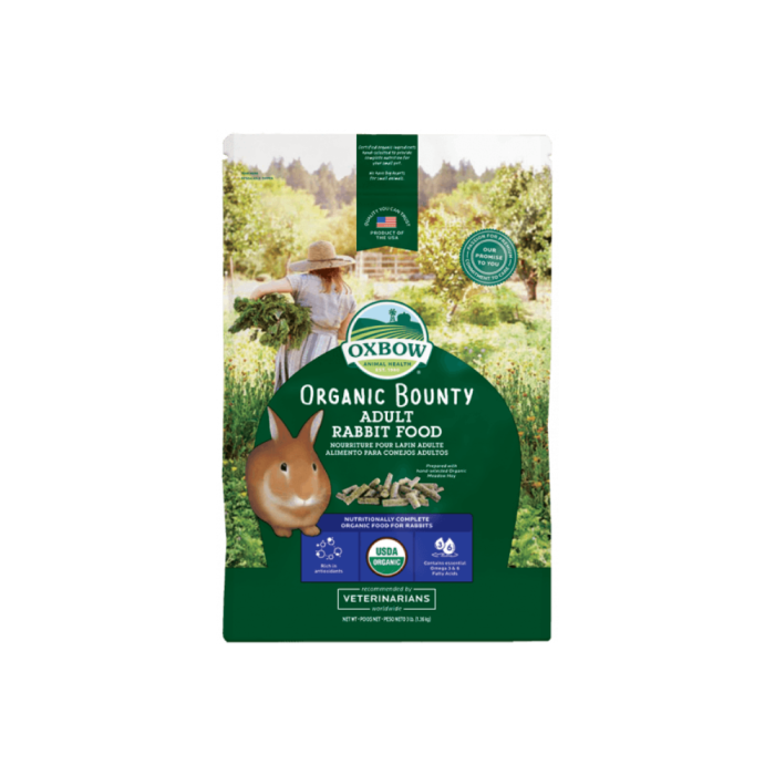 Oxbow Organic Bounty Adult Rabbit Food 1.36kg VetProductsDirect