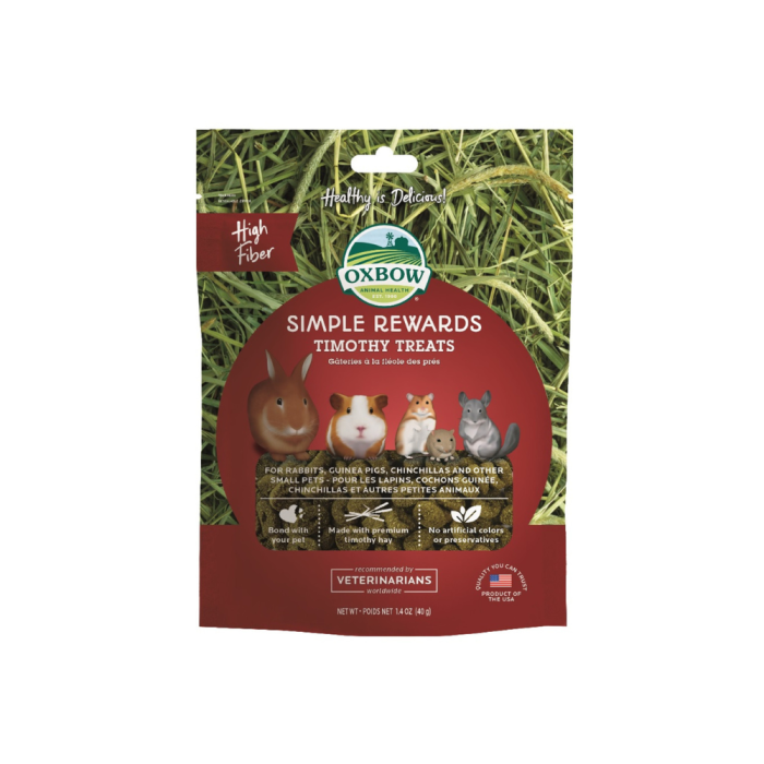Oxbow Simple Rewards Timothy Treats 40g | Vet Products Direct Australia